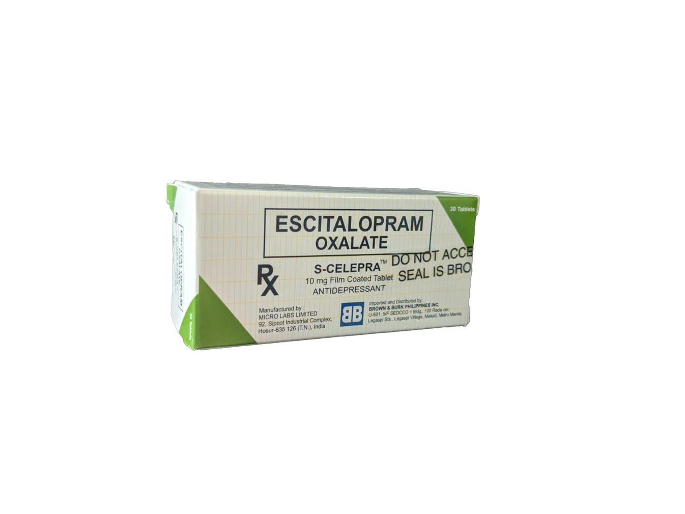 Escitalopram (10mg) 30 Tablets – DIMA Health Technology Inc.